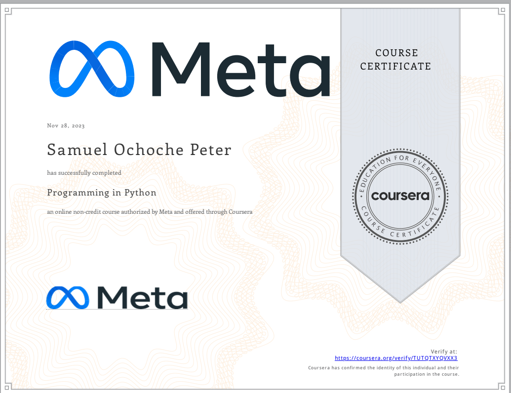 Samuel Ochoche Peter Portfolio